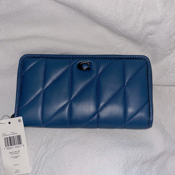 Coach | Accessories | Indigo Coach 2 Cc Pocket Wallet 3x2 In | Poshmark